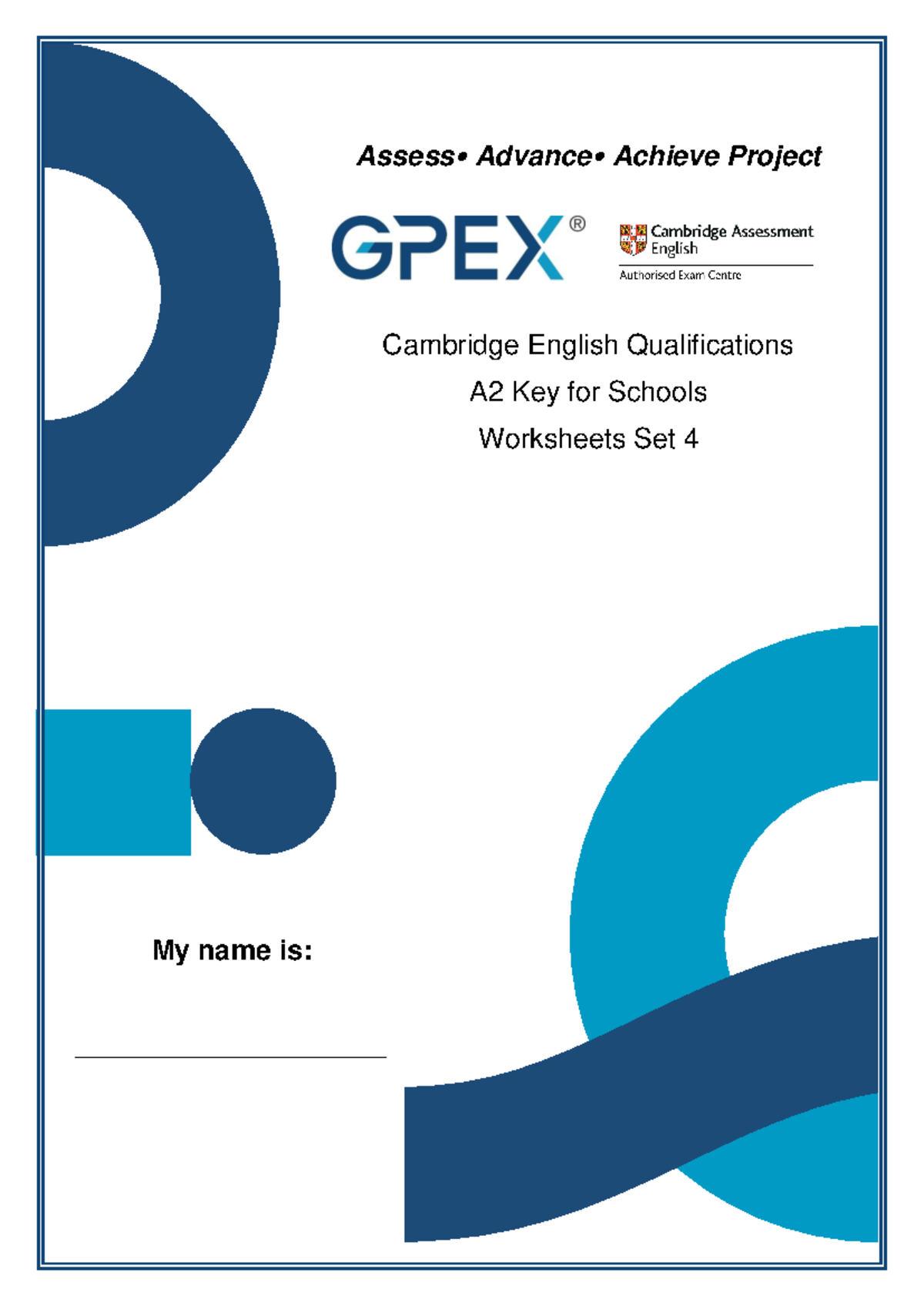 Cambridge English Qualifications A2 Key for Schools: Worksheets Set 4 ...