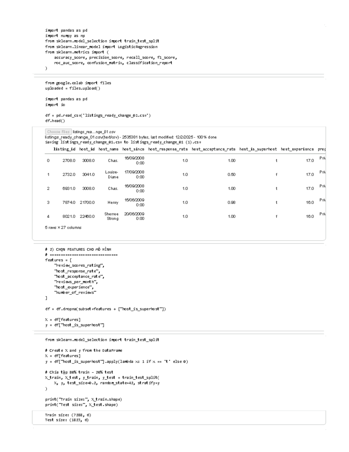 Logistic Regression Model Evaluation - CS101 Final Exam - Studocu