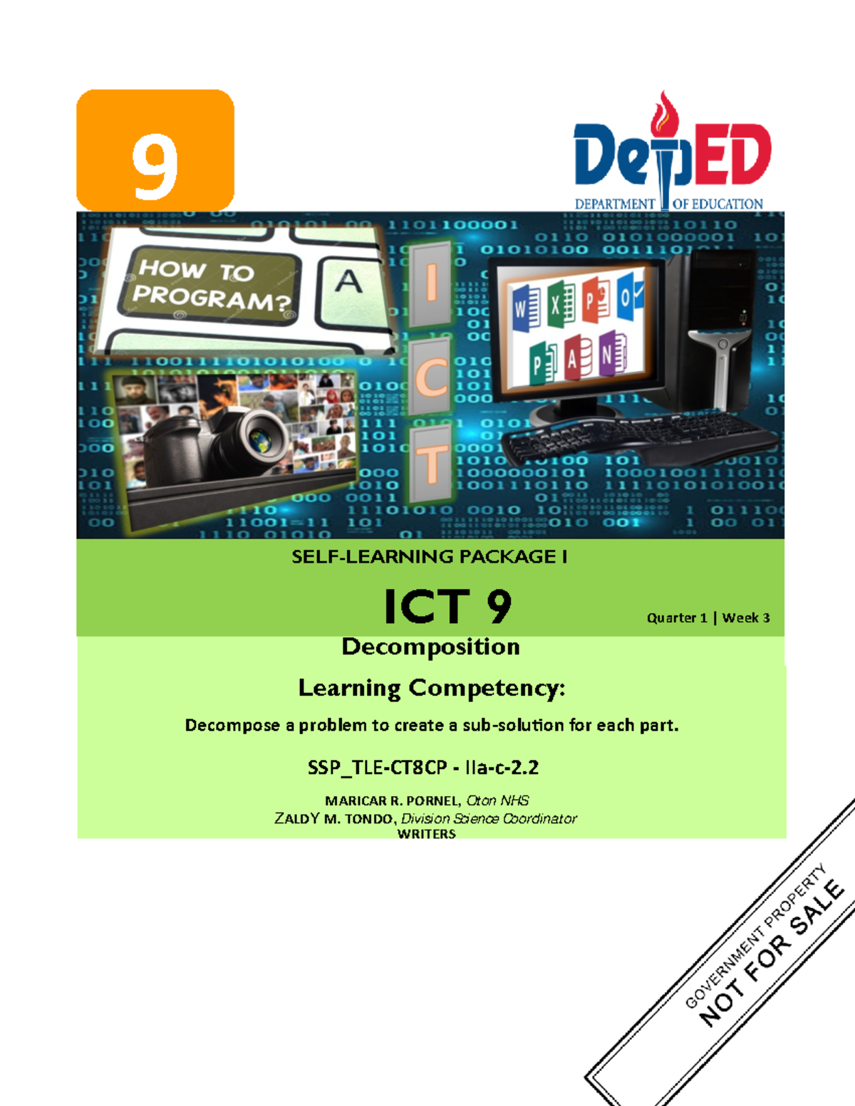 Decomposition Techniques - Q4-W3-ICT 9 Self-Learning Guide - Studocu