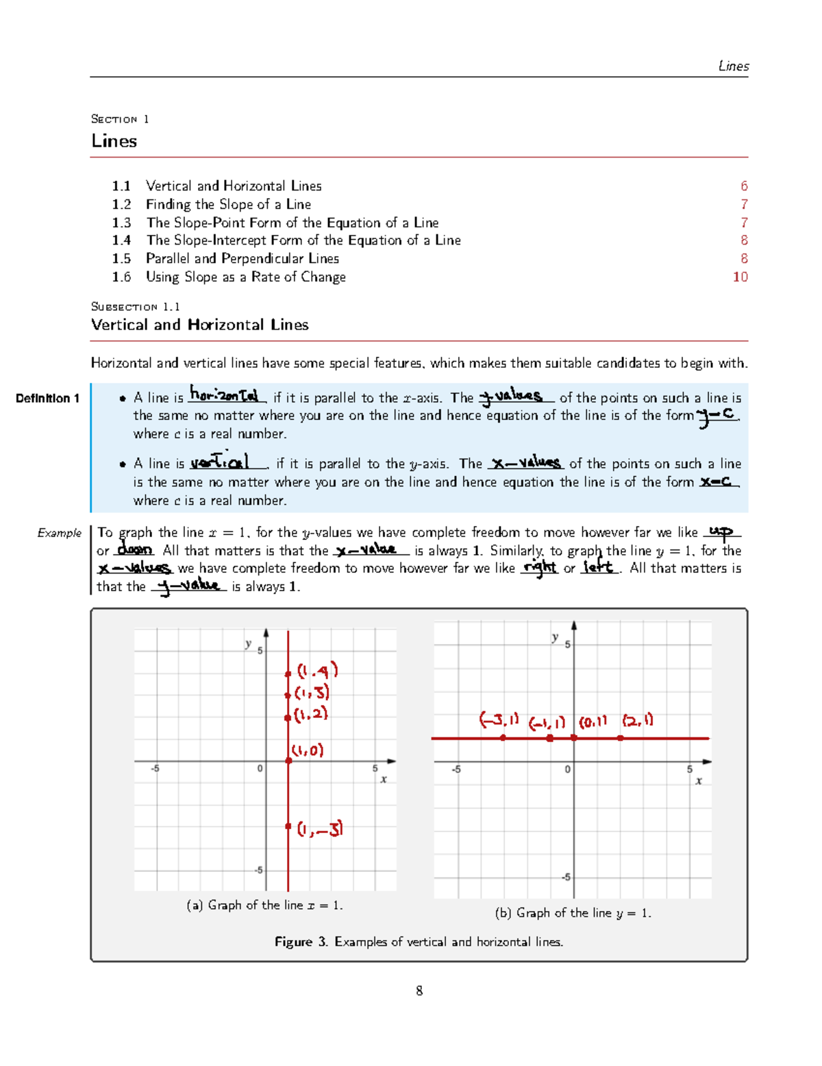 Mathematical Concepts of Lines and Slope (Math 101) - Studocu