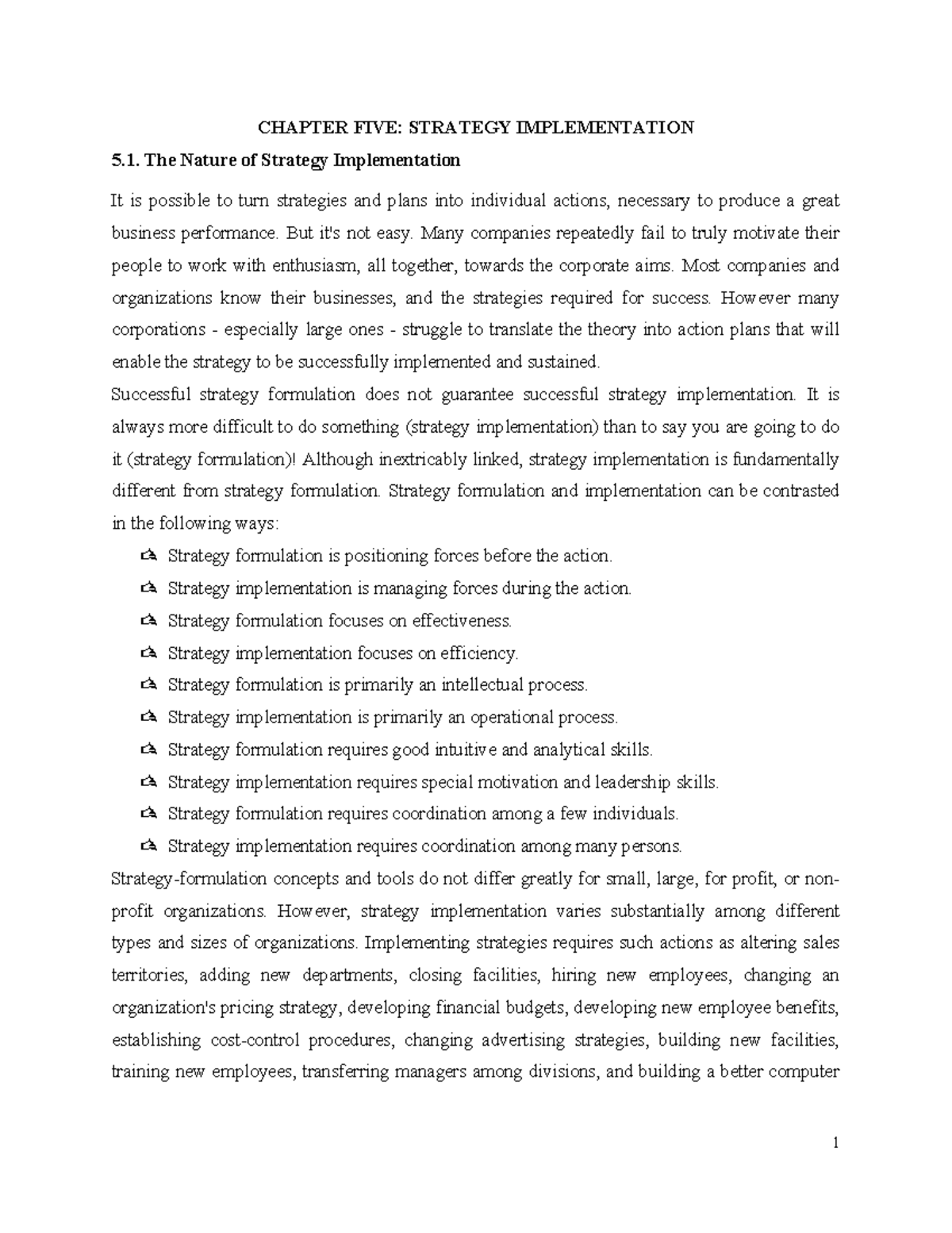 Strategic Management 101: Challenges in Strategy Implementation Process ...