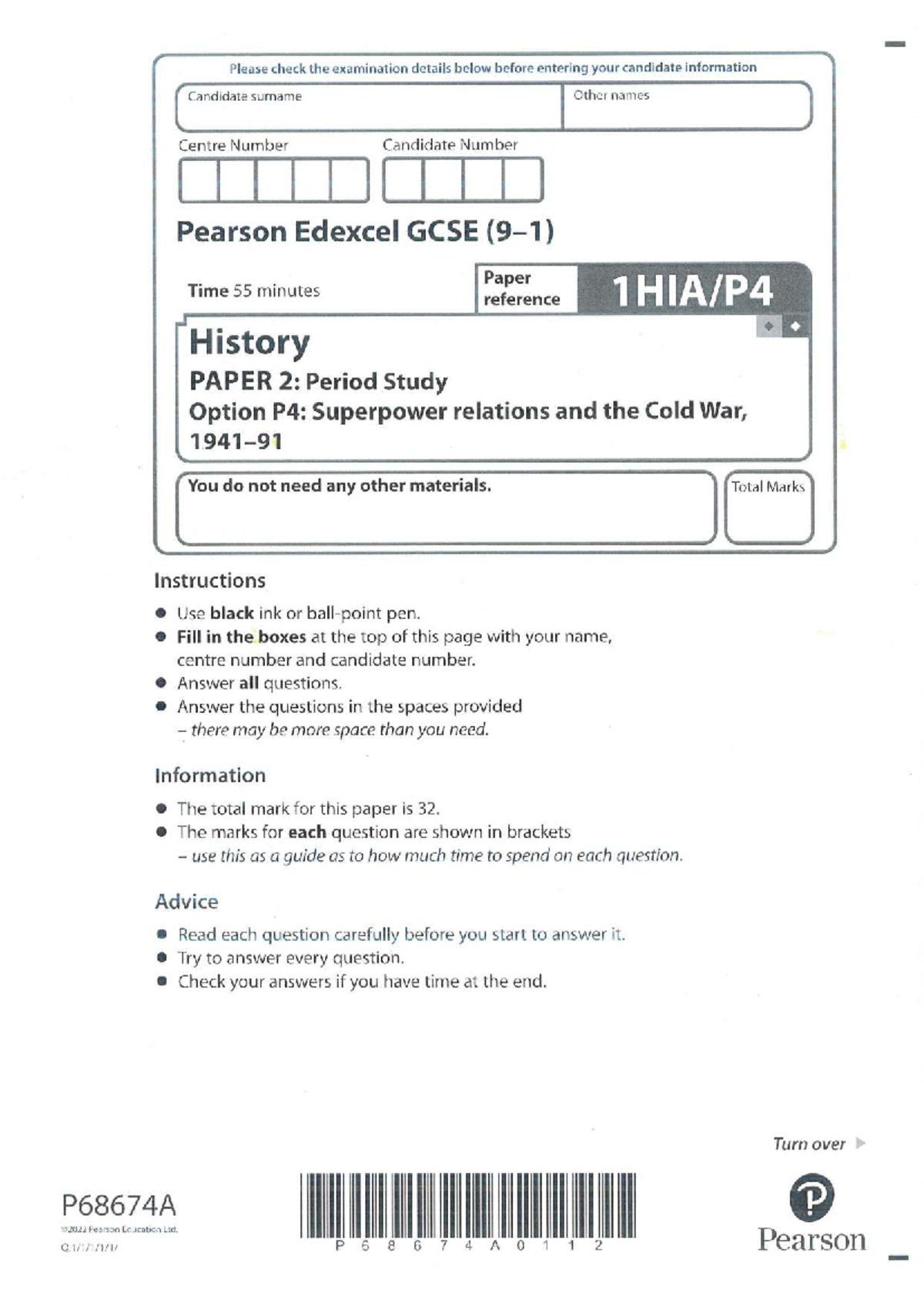 GCSE History Paper 2: Superpower Relations & Cold War Exam Details ...