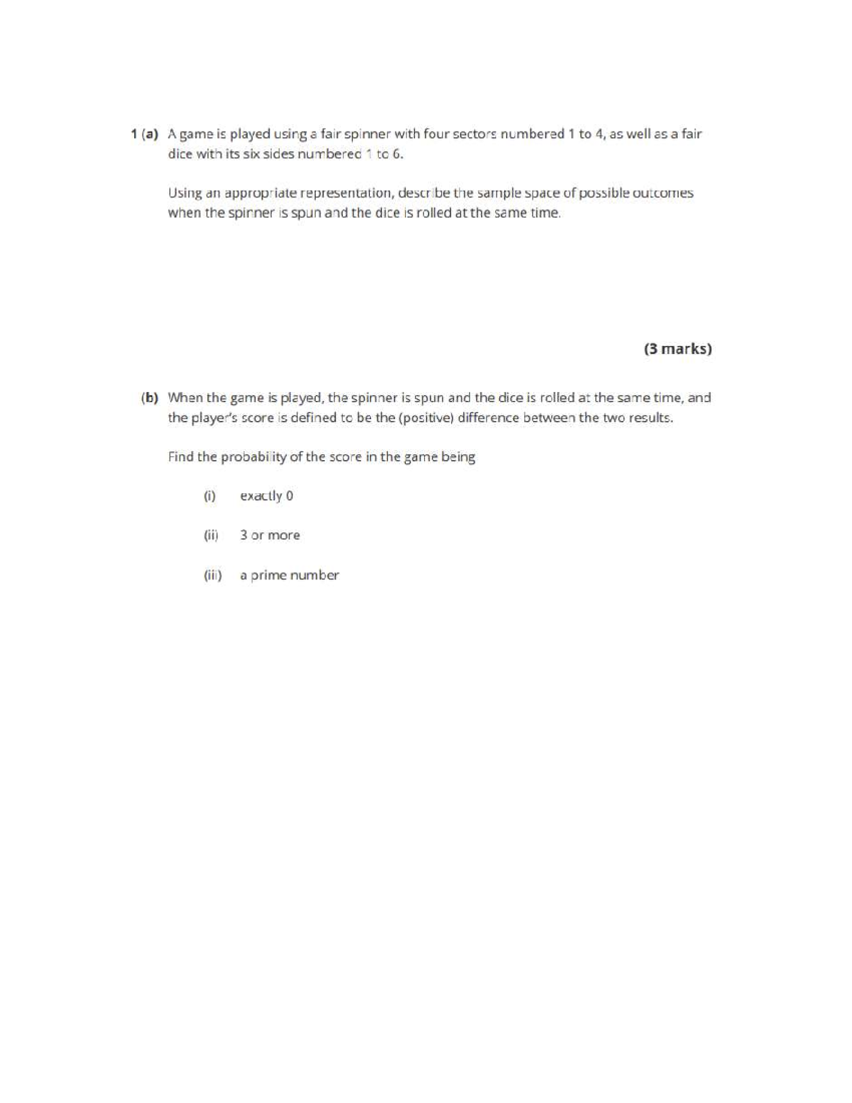 Probability Starter Questions: Sample Spaces & Survey Analysis - Studocu