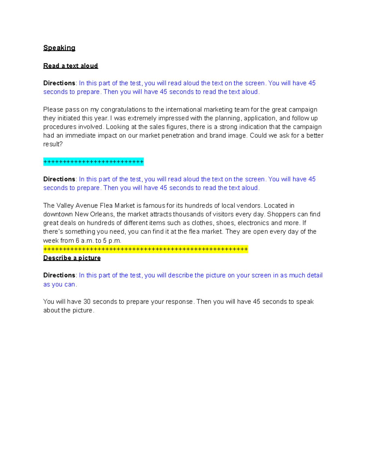 Monica 210225 - TOEIC English Practice - Speaking Read a text aloud ...