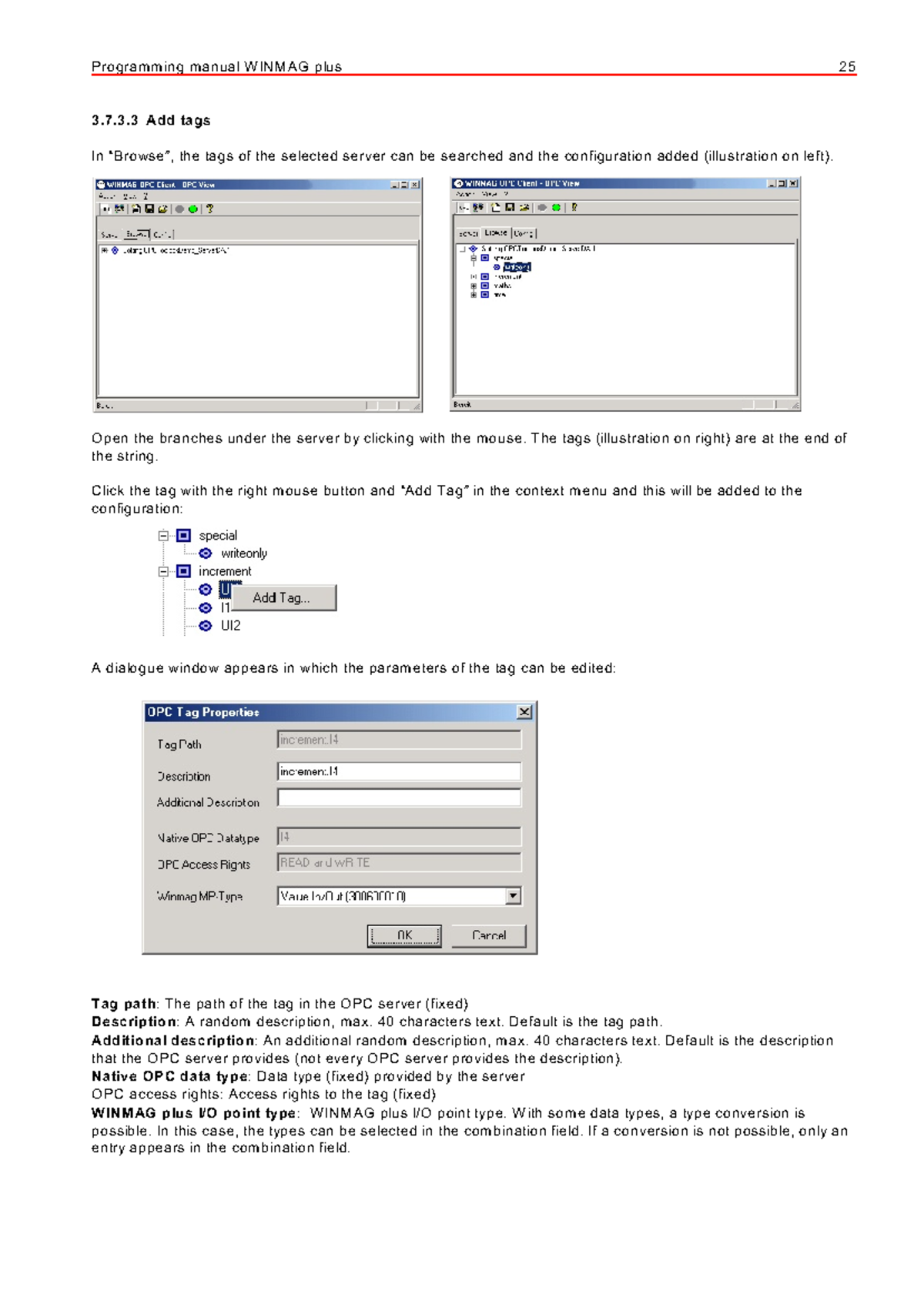 Programming Manual for WINMAG Plus 25: Tag Management & Configuration ...