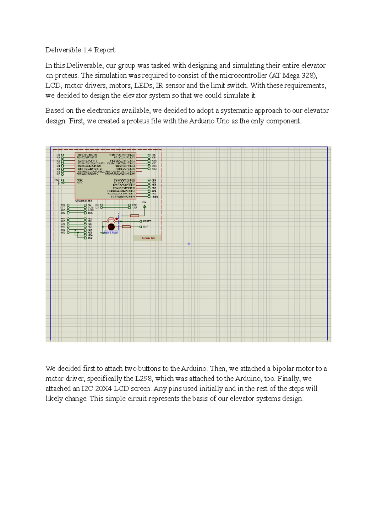 Elevator System Design & Simulation Report (Deliverable 1.4) - Studocu