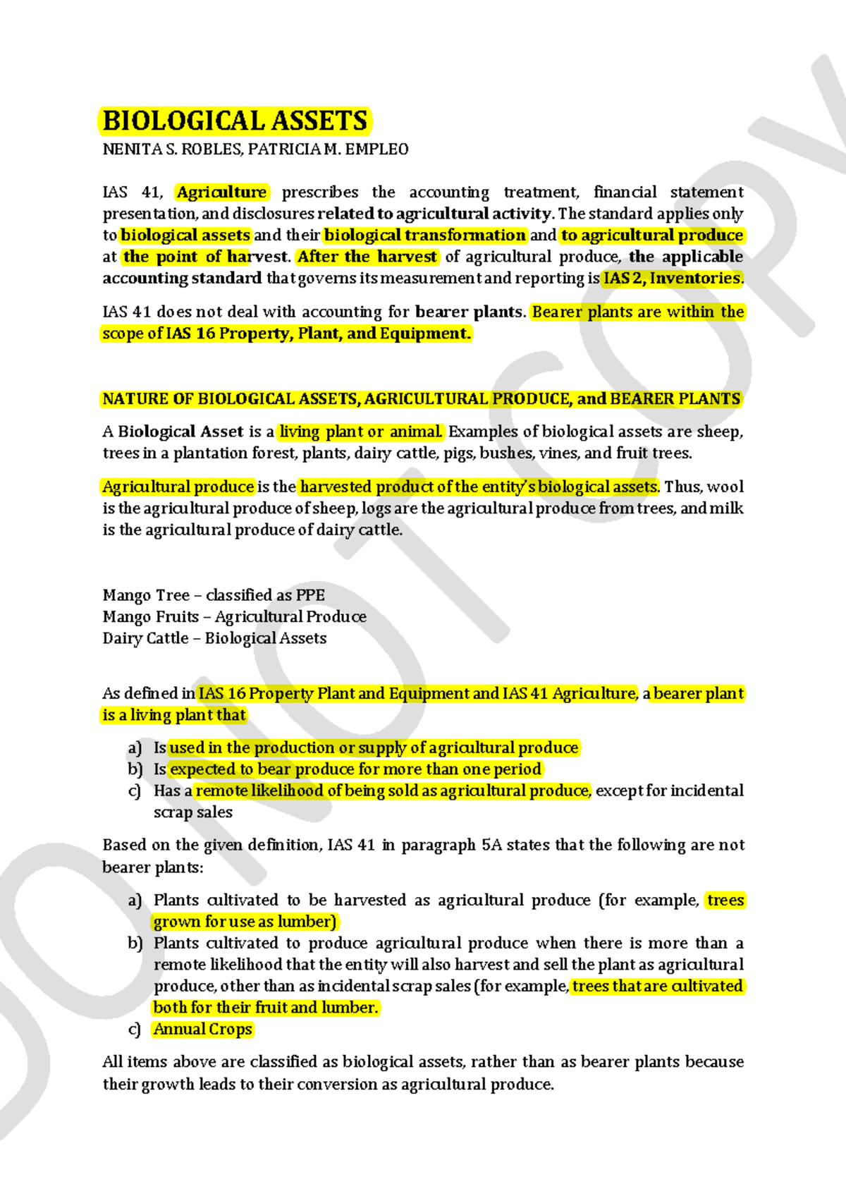 Chapter 5 - Biological Assets (IAS 41) Summary and Accounting Insights ...