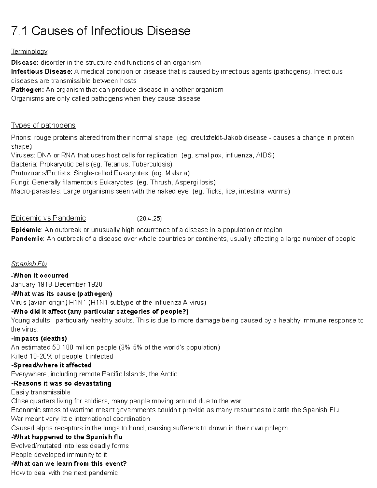Bio-module-71: Causes of Infectious Diseases and Pathogen Overview ...