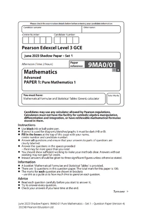 2306 9MA0-32 AL Mechanics June 2023 Shadow Paper (word) - June 2023 ...