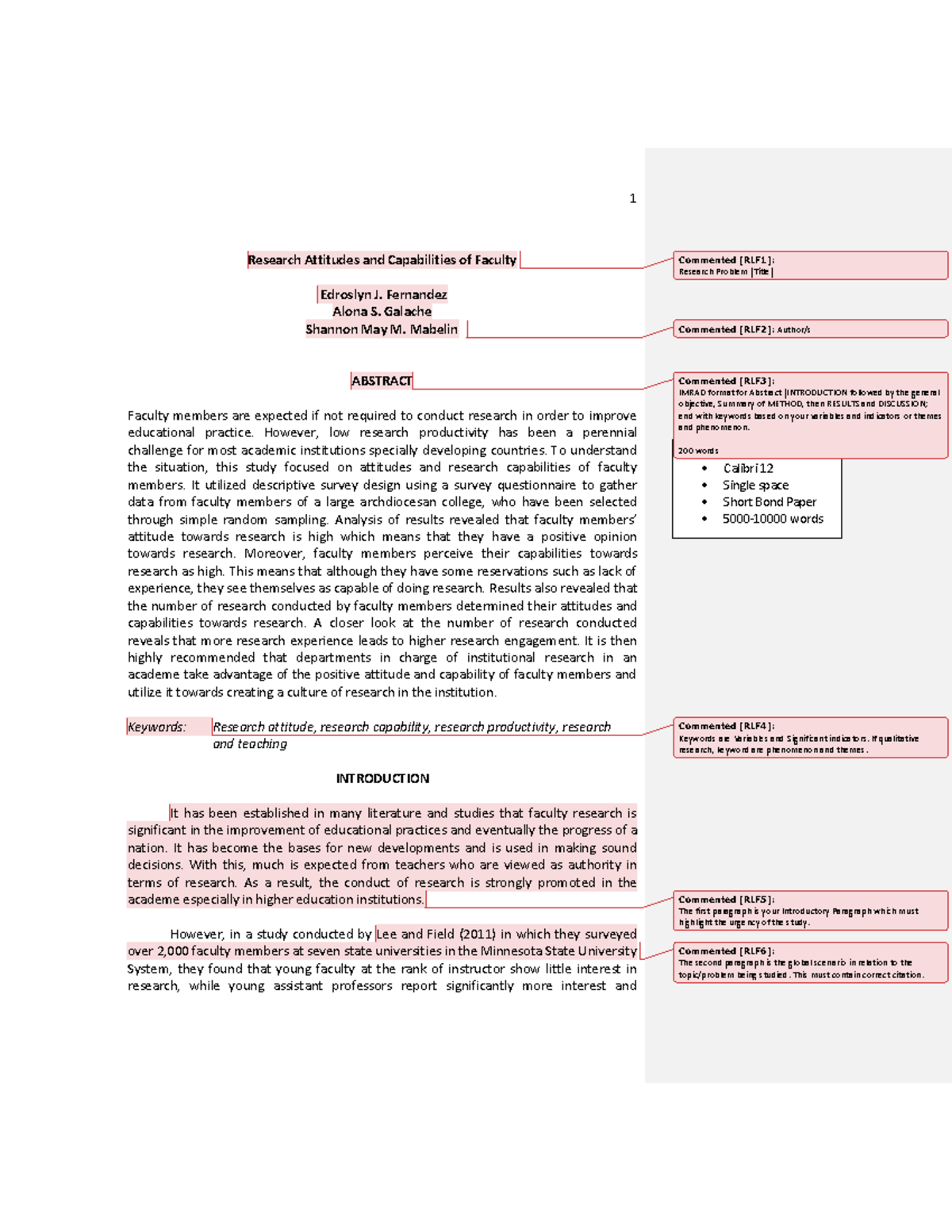 Sample Journal Format 2 - Imrad - Research Attitudes and Capabilities ...