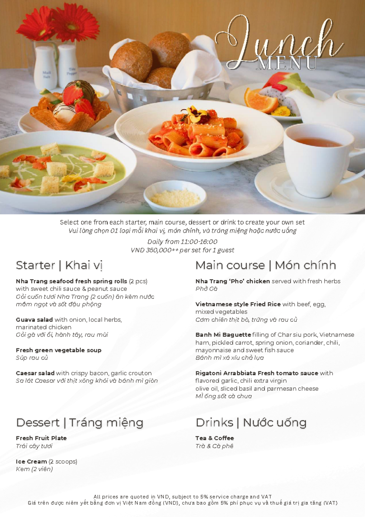 Lunch Set Menu - Intercontinental Nha Trang (VND 350,000++) - Studocu
