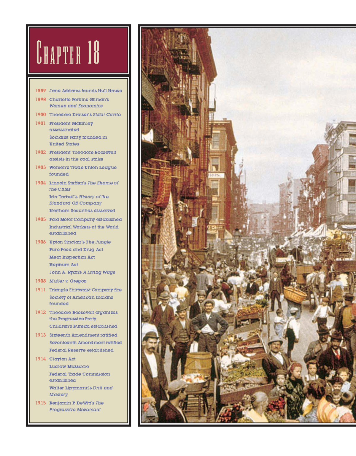 HIST 101: Chapter 18 - The Progressive Era: Key Events and Changes ...