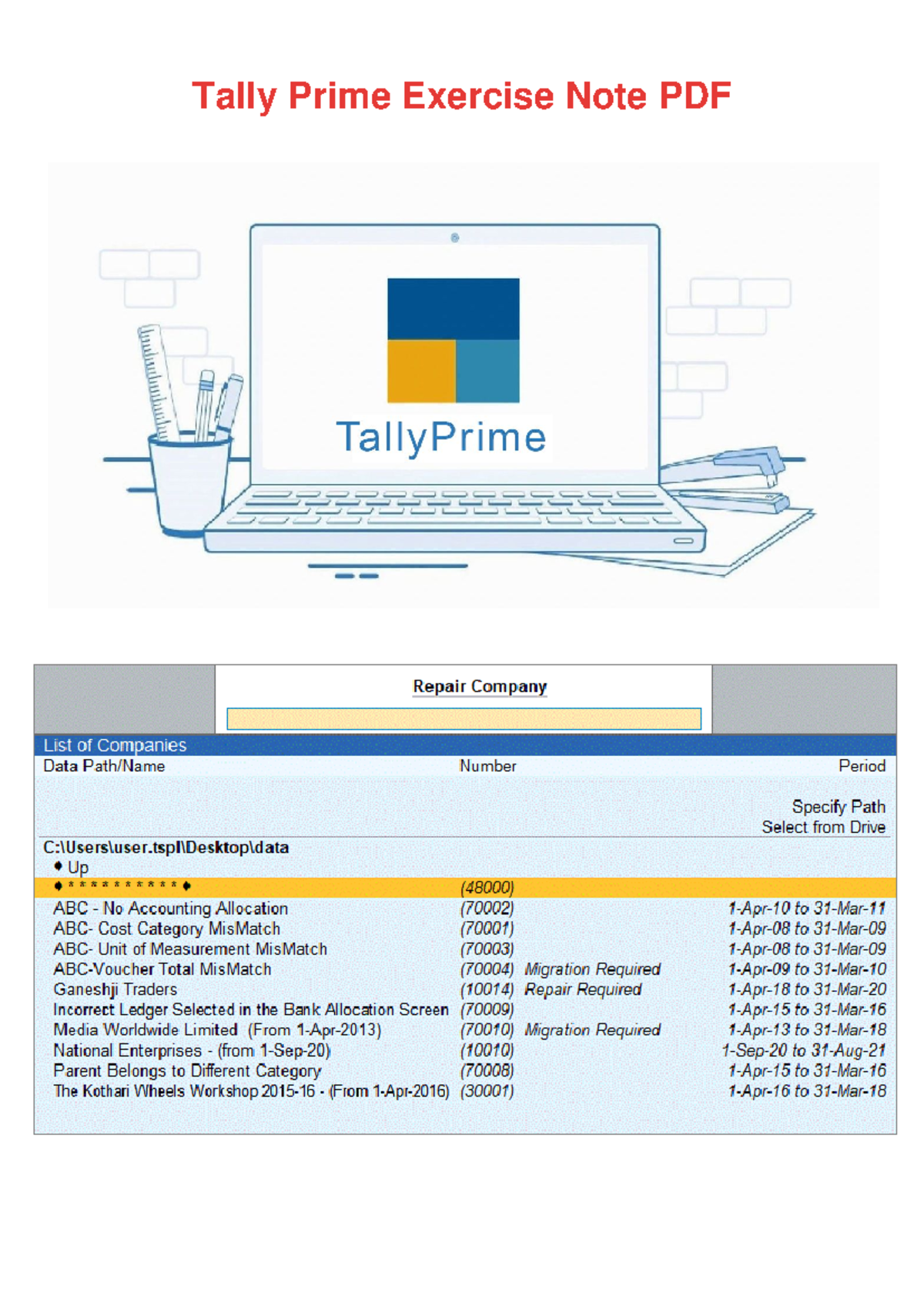 Tally Prime Exercises: Payroll Management and Employee Salary Setup ...