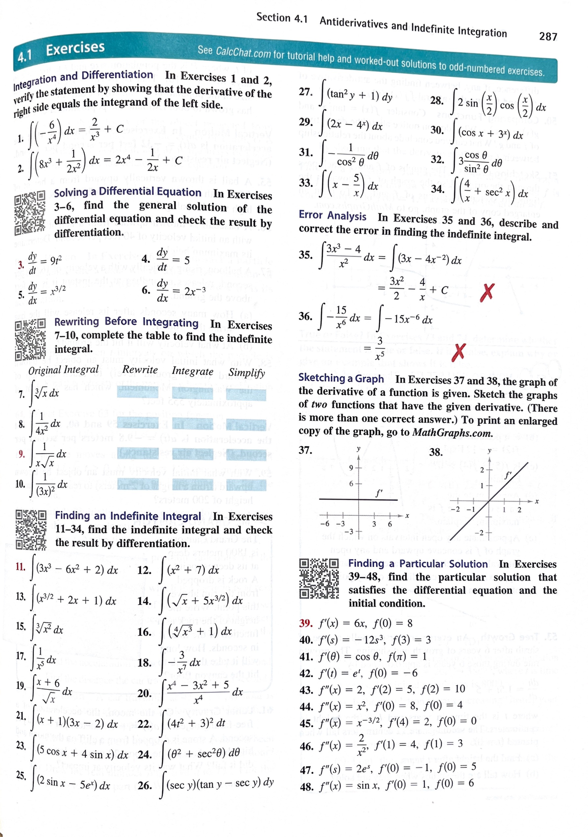 Calculus 101: Anti-Derivatives & Indefinite Integration Homework - Studocu