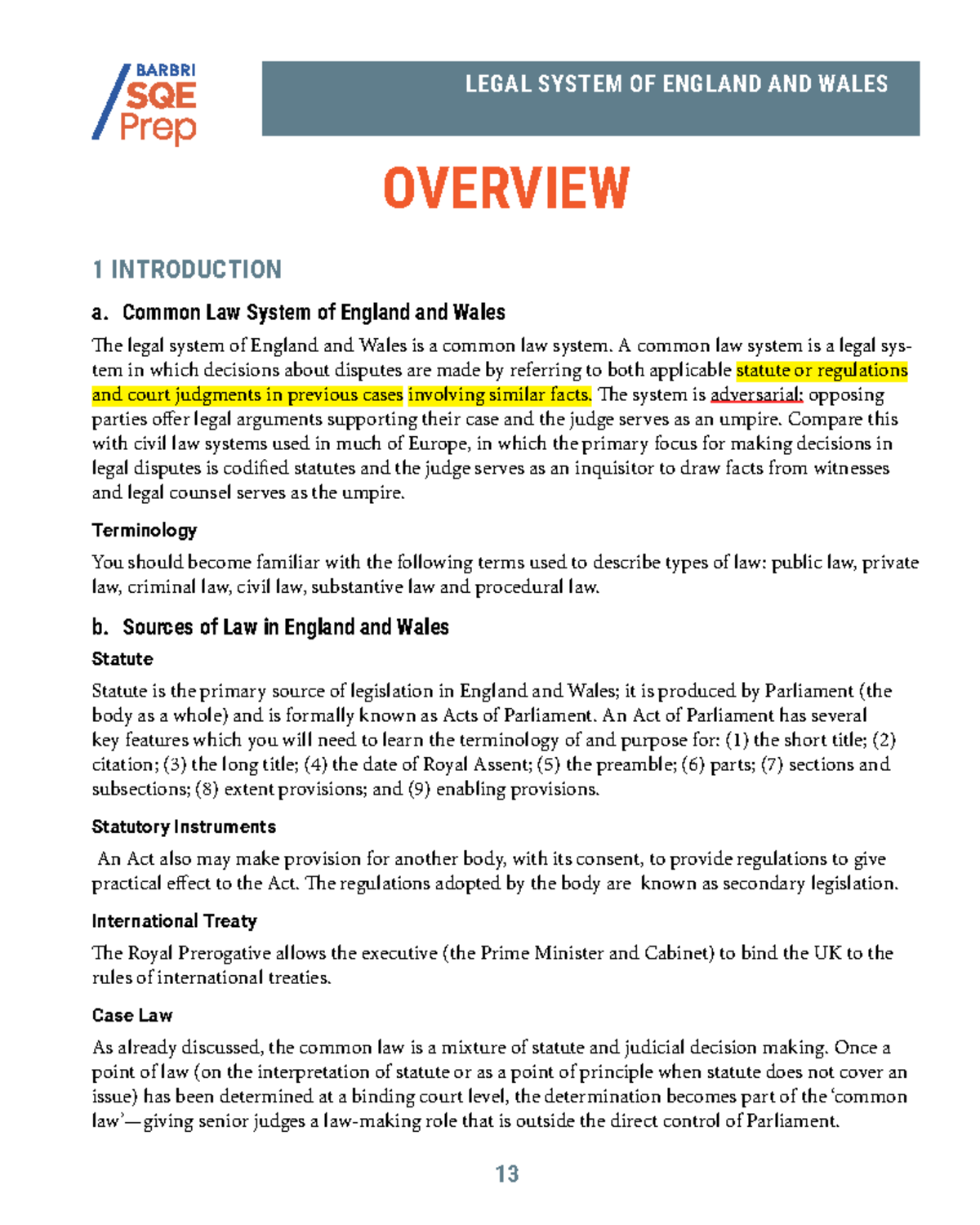 Legal System of England and Wales: A Comprehensive Overview - Studocu