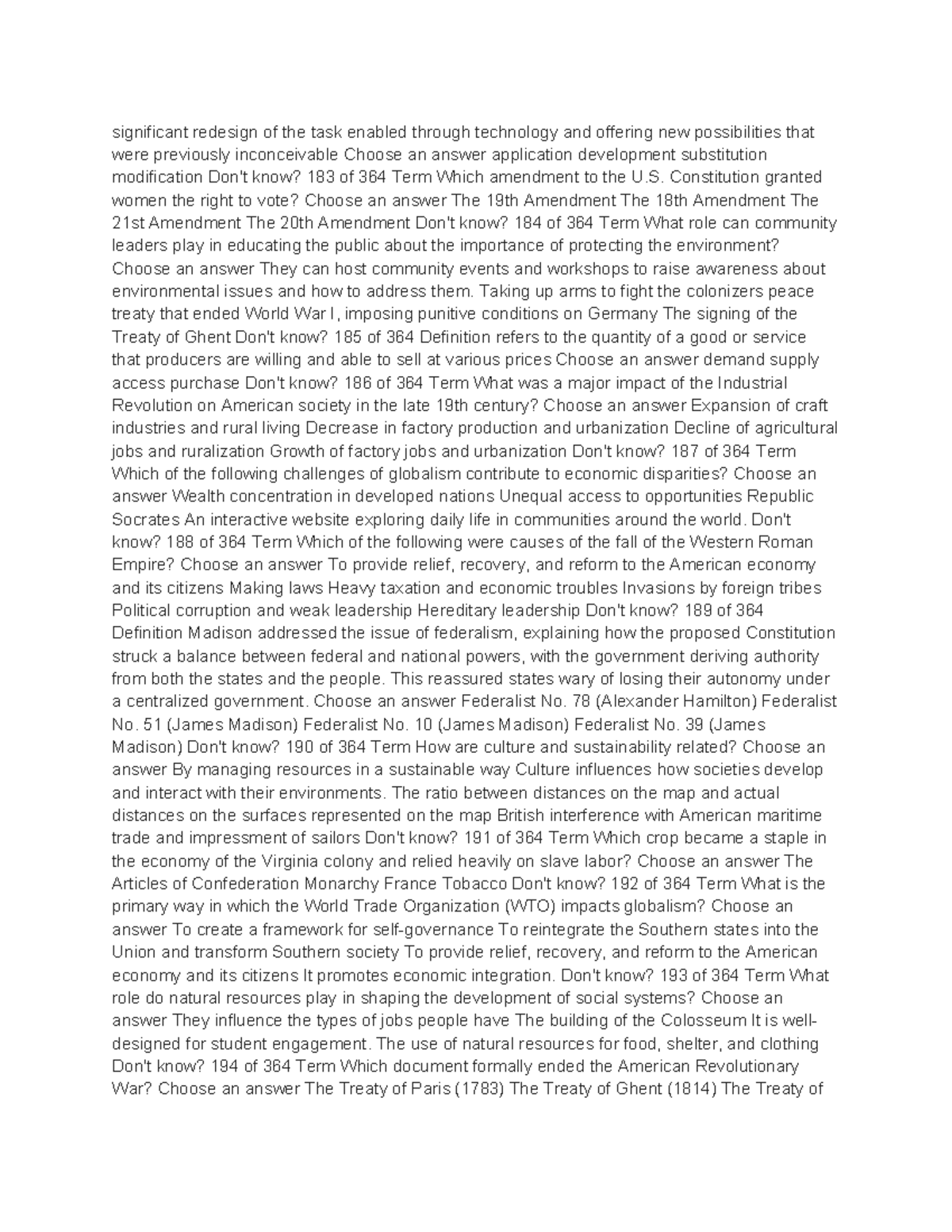 U.S. History Study Guide: Key Concepts and Events Explained (HIST 101 ...