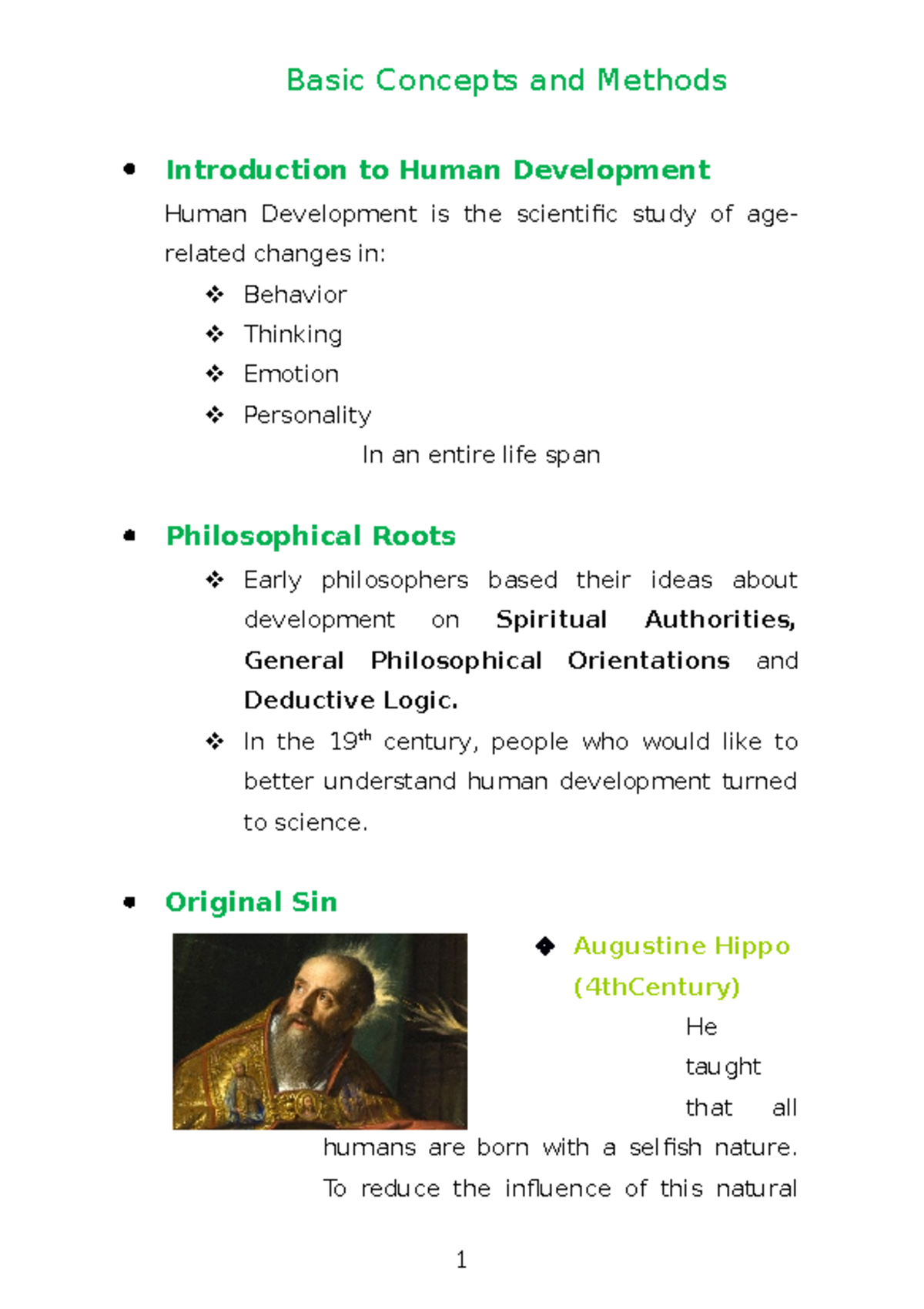 Developmental Psychology Reviewer - Basic Concepts and Methods ...