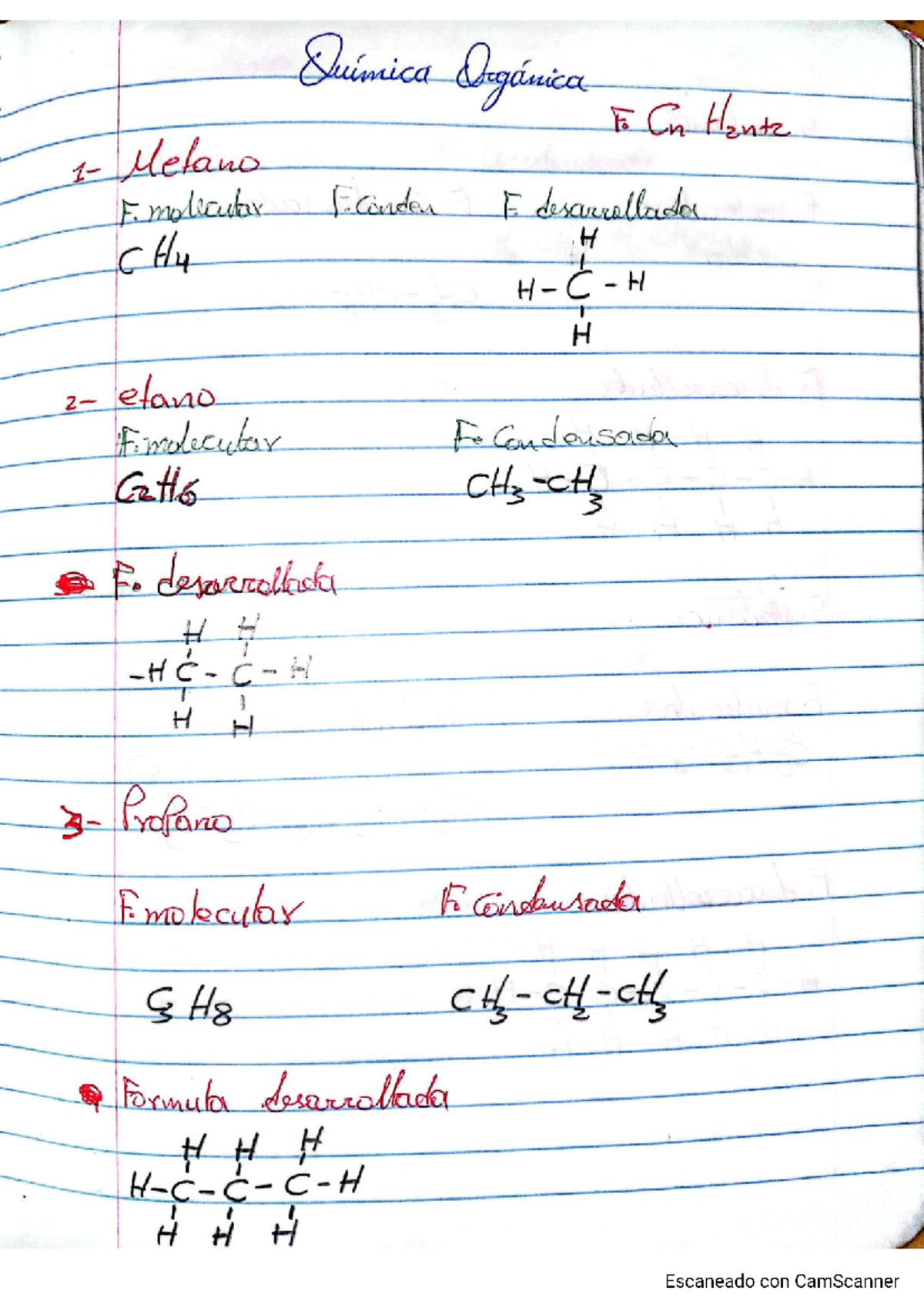 Formulas Moleculares, Condensadas y Desarrolladas: Guía Completa - Studocu