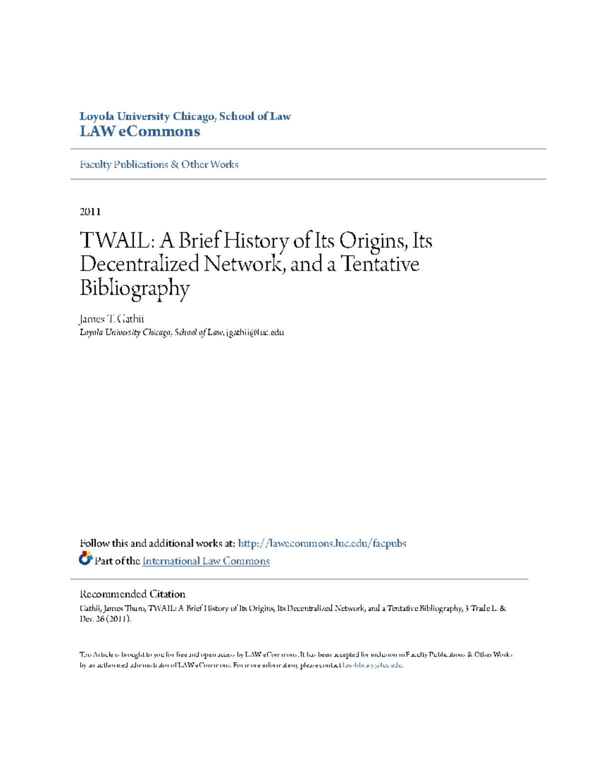 TWAIL: An Overview of Its Origins, Decentralized Network, and ...