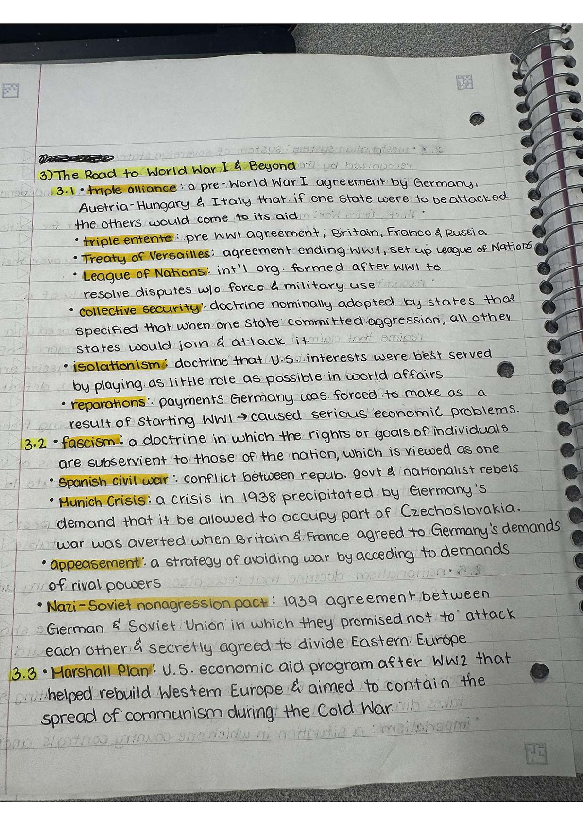 Lecture Notes: The Road to World War I & Beyond - Studocu