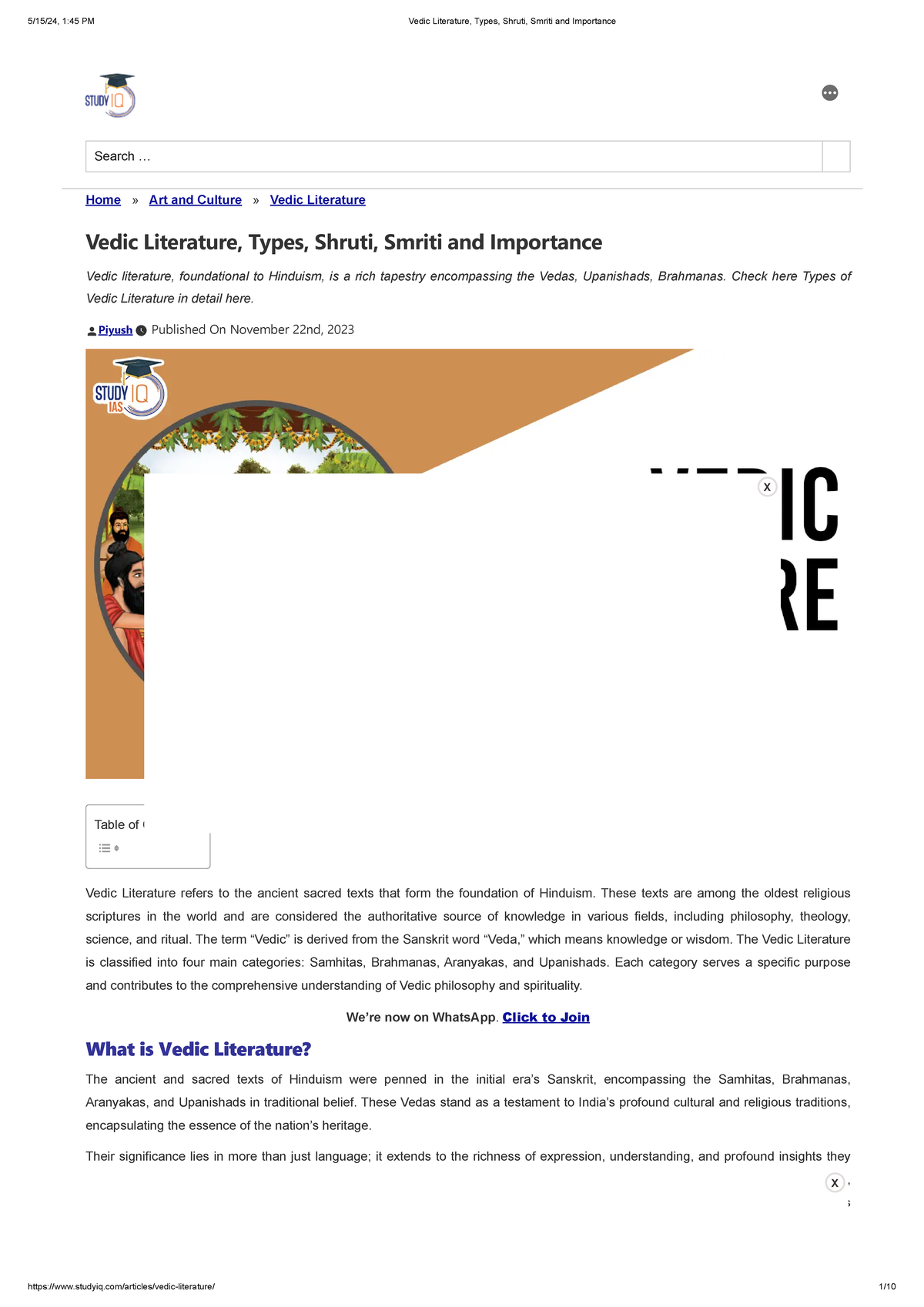 Exploring Vedic Literature: Types, Shruti, Smriti, and Significance ...