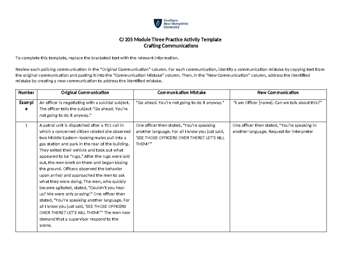 CJ 140 Module 6 Assignment: Interview Purpose & Question Development ...