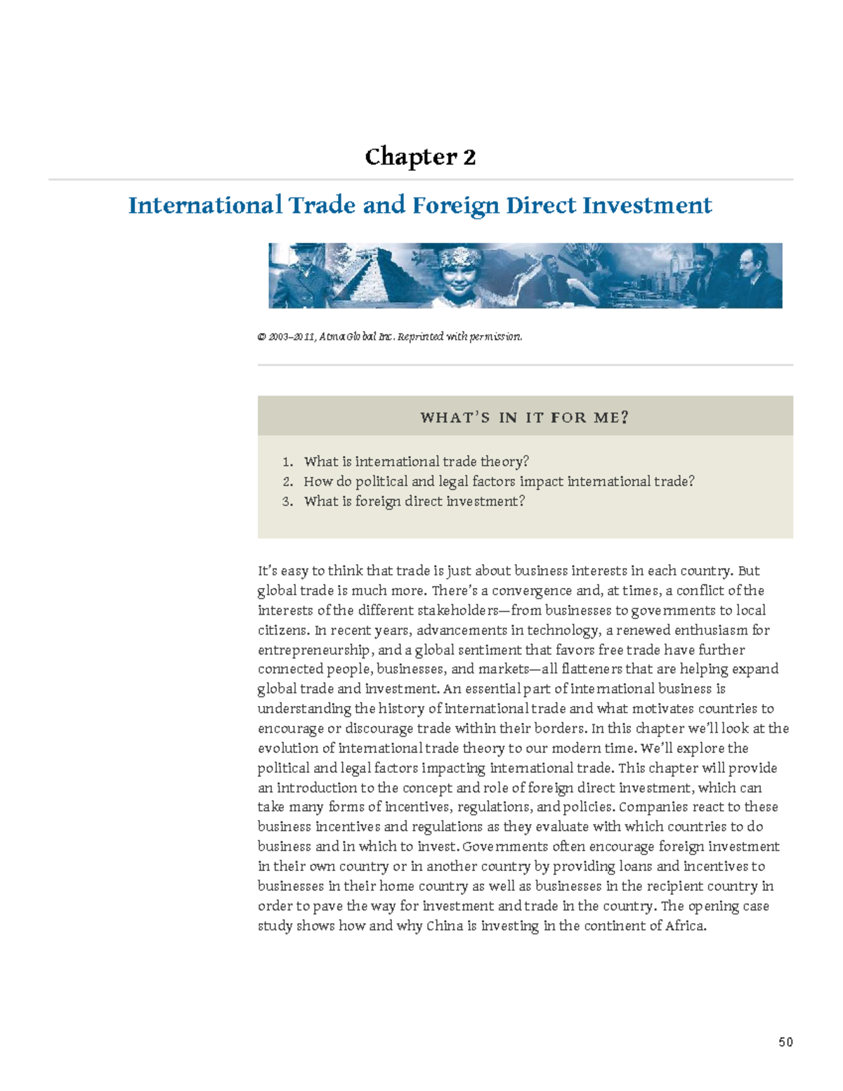 Chapter 2: International Trade & FDI - Insights from Atma Global Inc ...