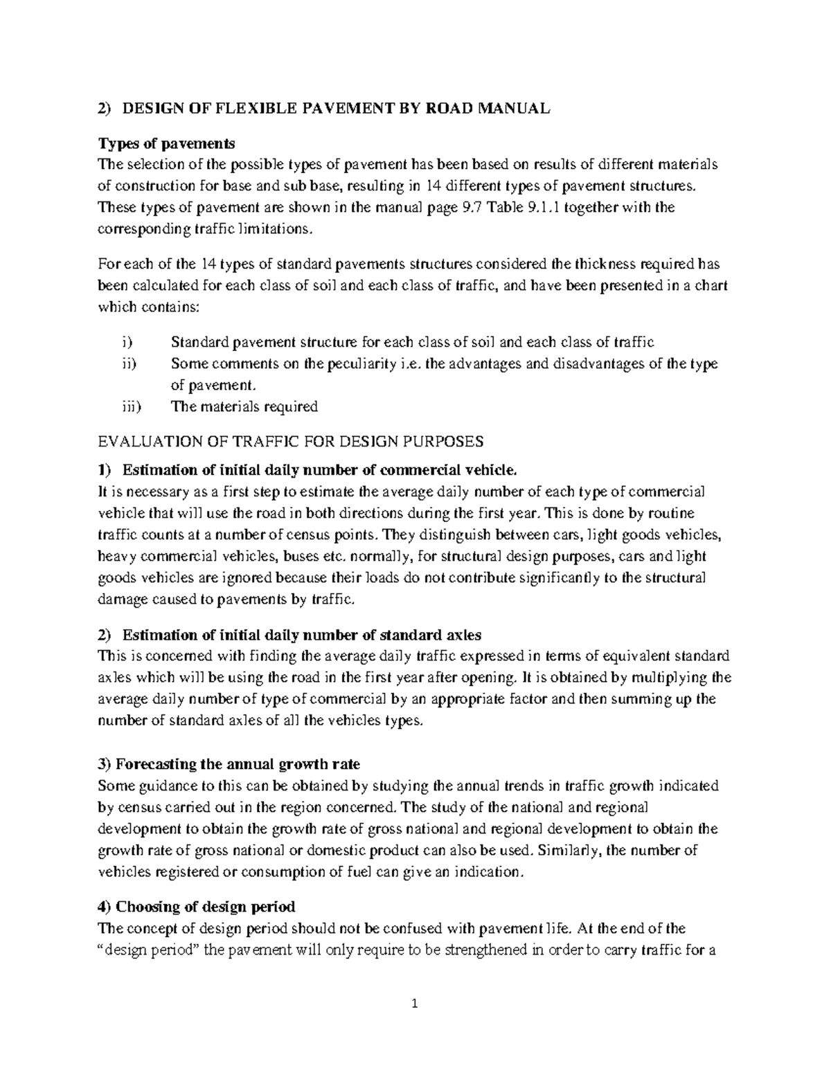 Flexible Pavement Design Manual (Course Code: 4) - Studocu