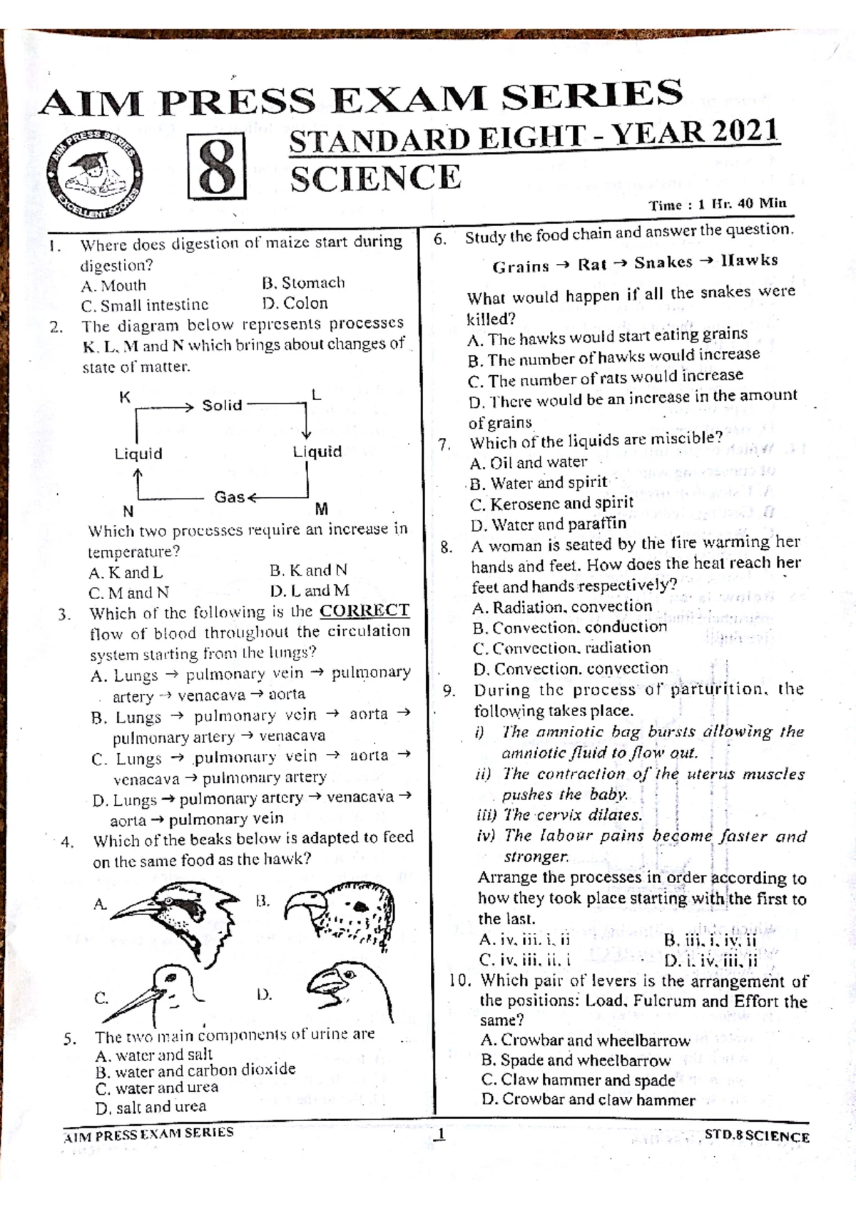Computer Studies FORM 2 Questions - A B NAME: - Studocu