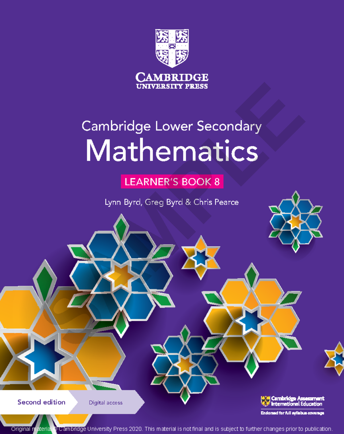 Cambridge Lower Secondary Math L.B 8 - Learner's Book PDF Version - Studocu