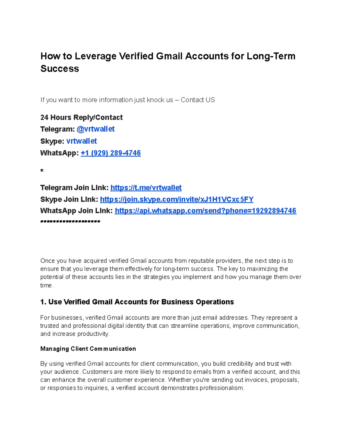 How to Leverage Verified Gmail Accounts for Long-Term Success - skype ...