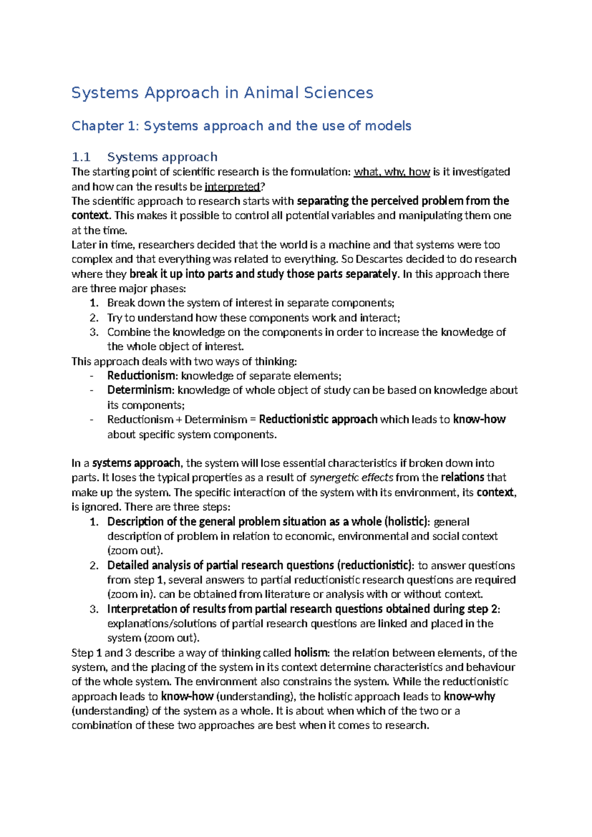 Systems Approach in Animal Sciences: Concepts & Methodologies Analysis ...