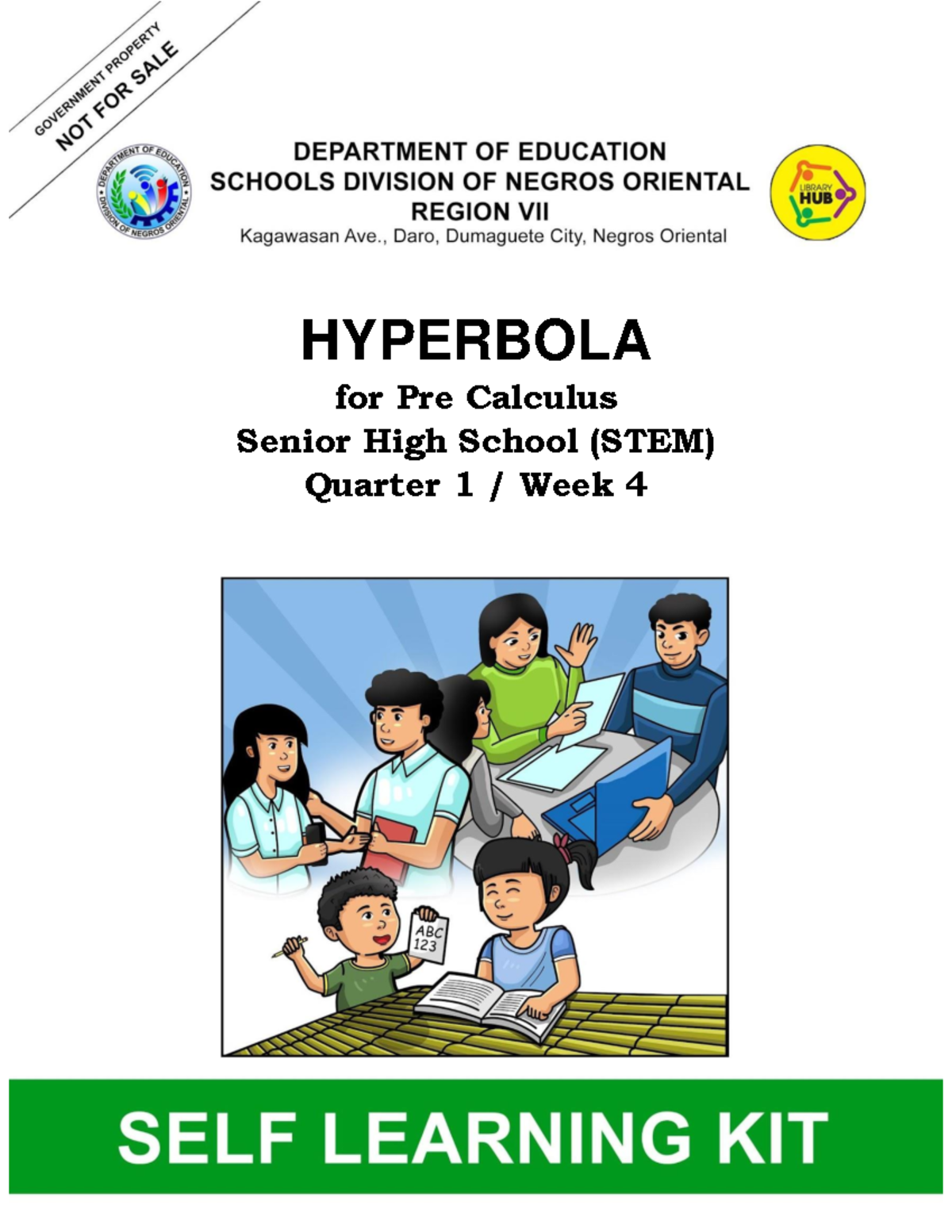 Math 11 STEM Precalculus: Hyperbola Study Guide for Q1 Week 4 - Studocu