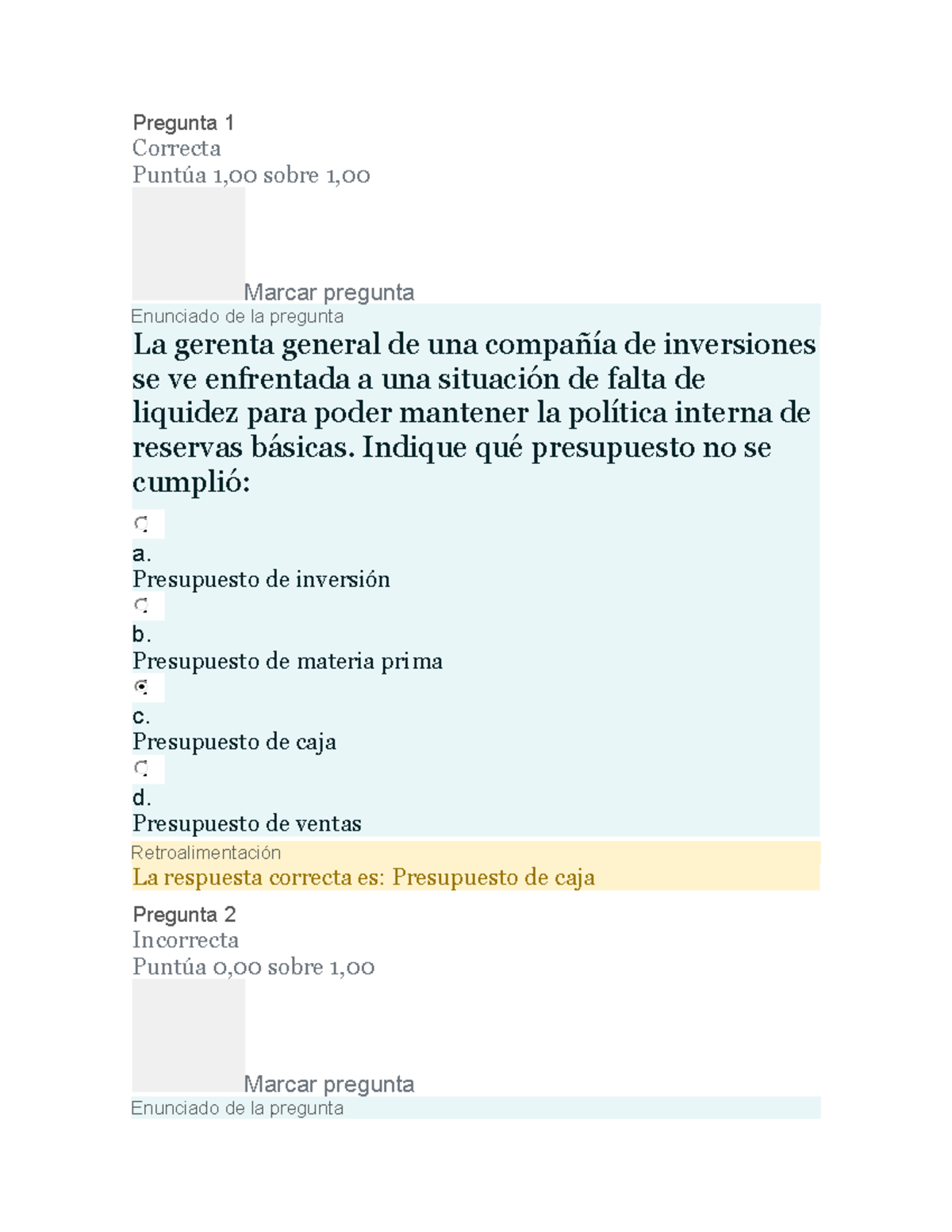 Revisión Prueba 2: Análisis y Respuestas de Preguntas Clave - Studocu