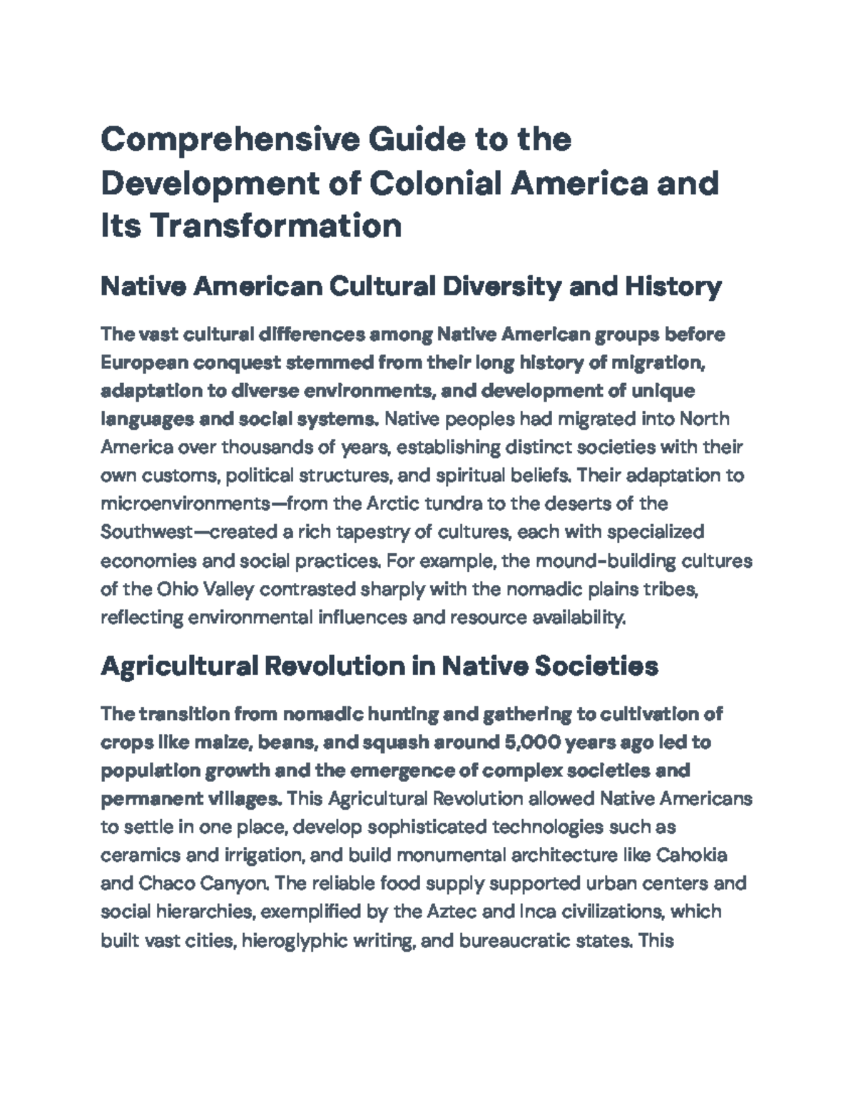 Comprehensive Guide to Early Colonial America: Development & Impact ...