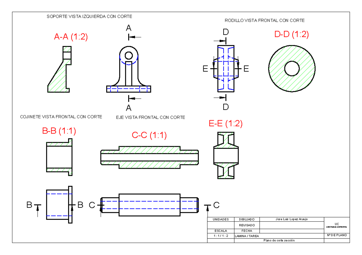 vistas corte sección - Dibujo y diseño para la ingeniería - UNIDADES ...