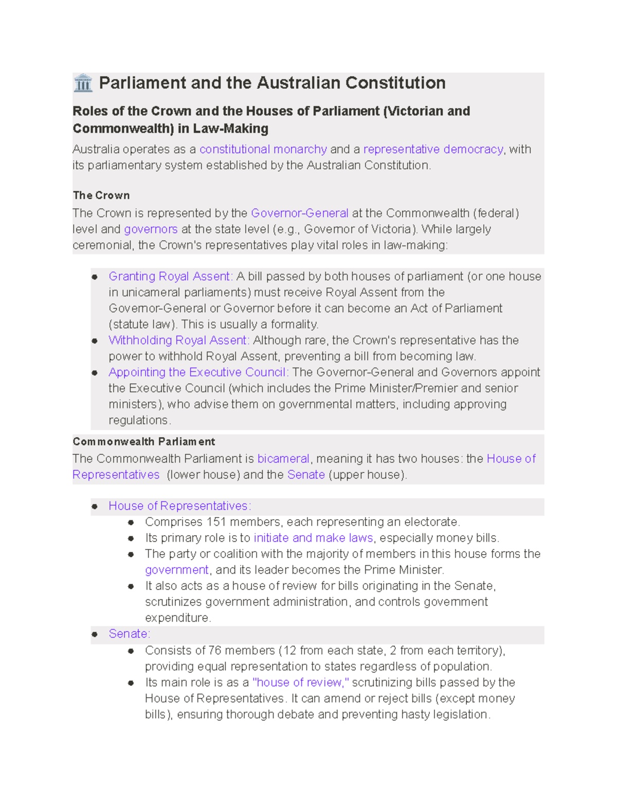 Law-Making Powers in Australia: Analysis of State & Commonwealth ...