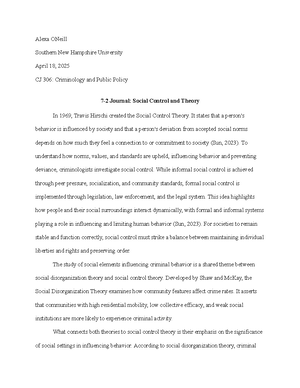CJ 340: Criminological Theory Applied Project Two - Serial Killings ...