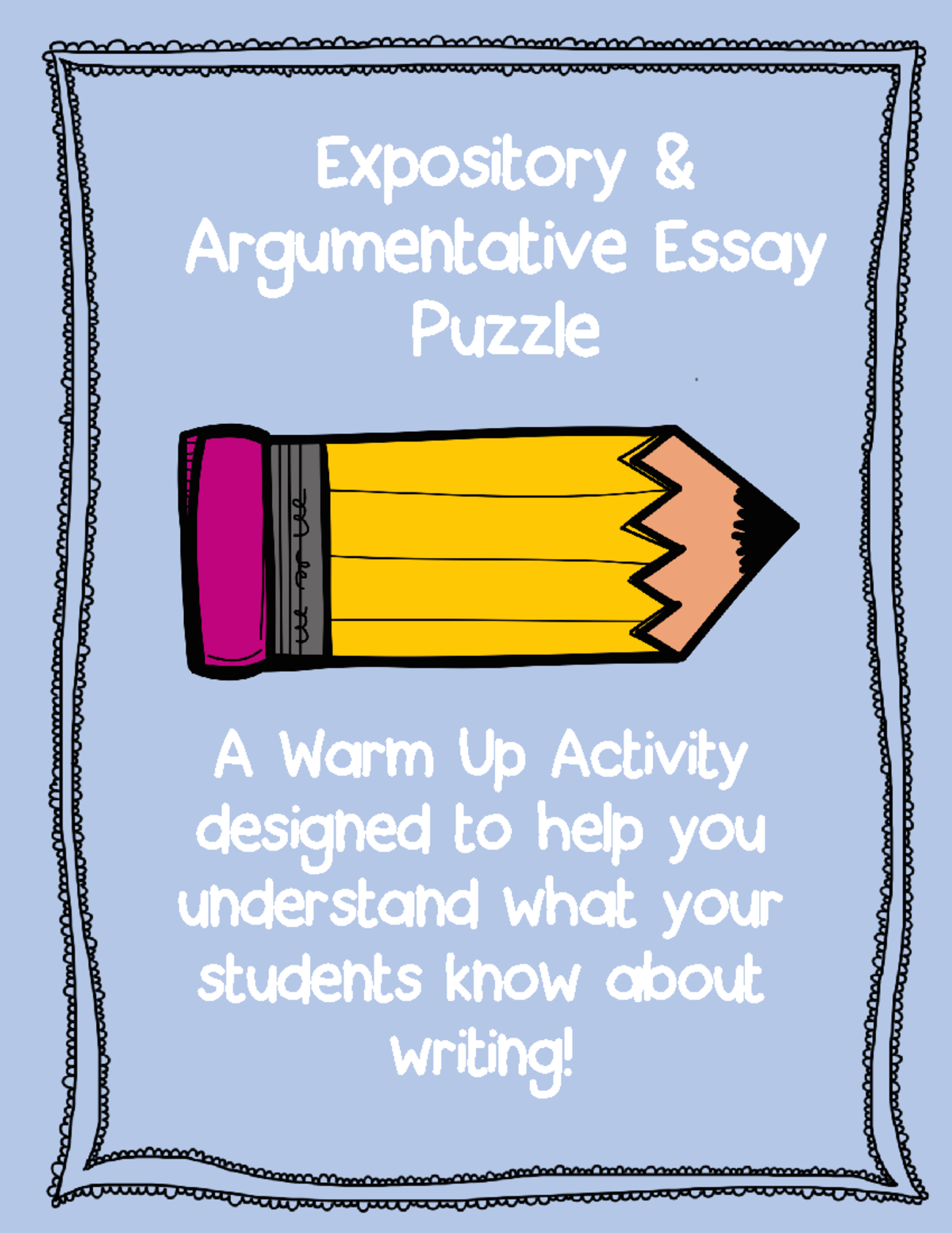 Expositoryand Argumentative Essay Puzzle-1 - Expository & Argumentative ...