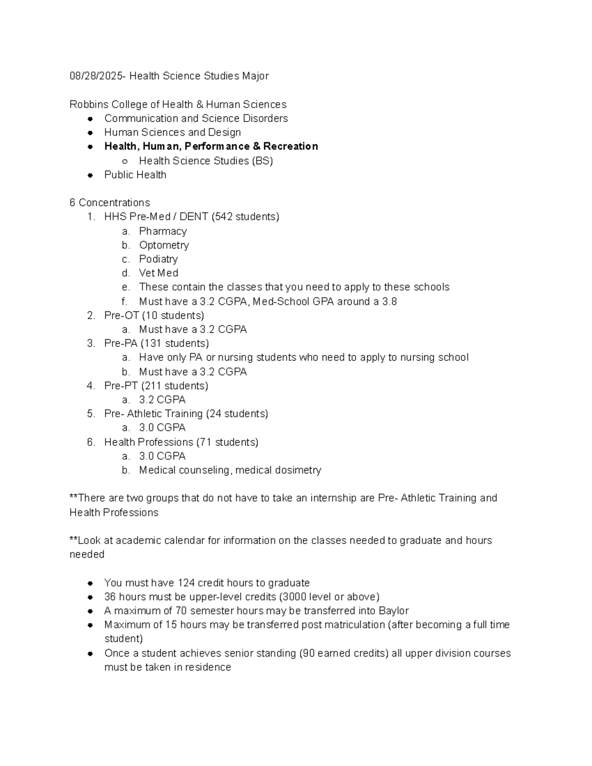 Health Science Overview - HED 1350 Final Exam Study Guide - Studocu