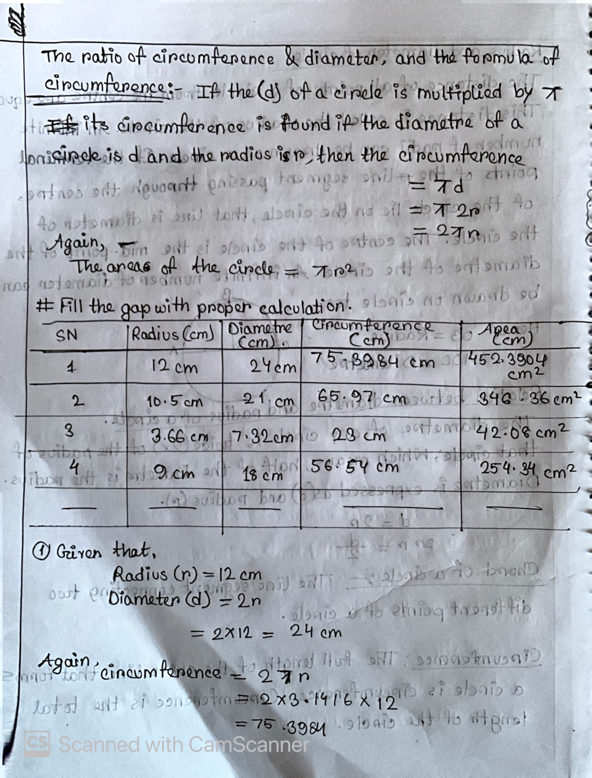 Circle: radius diameters circumference and practice problems - The ...