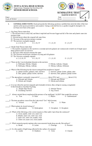 Grade 5 DLL Science 5 Q4 Week 1 - GRADES 1 to 12 DAILY LESSON LOG ...