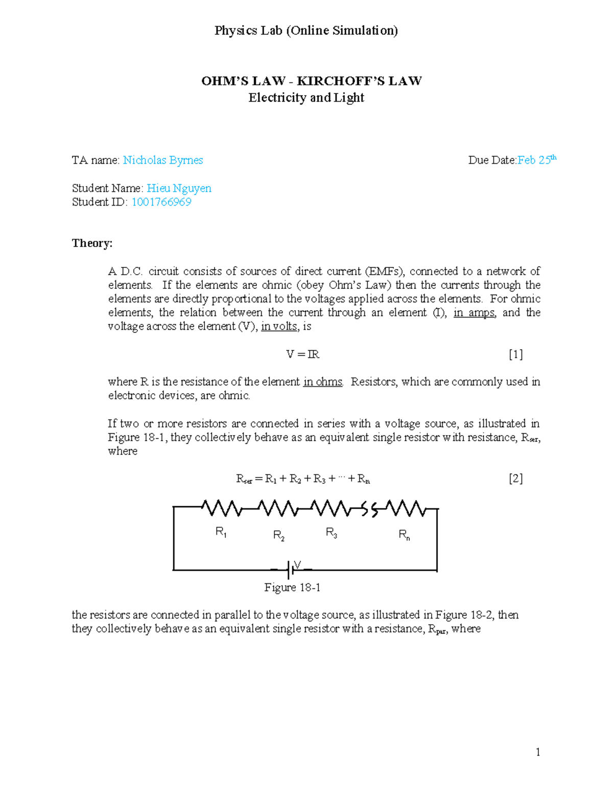 03-Ohm's Law Kirchoff's Law Online - OHM’S LAW - KIRCHOFF’S LAW ...