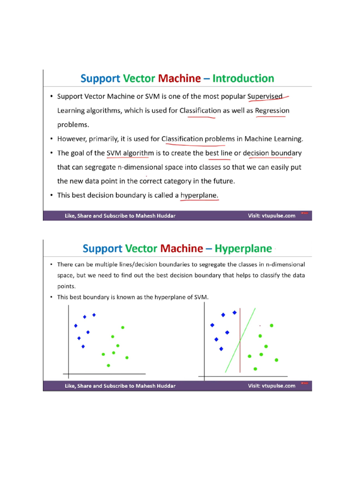 Support Vector Machine (SVM) Overview and Types Explained - Studocu