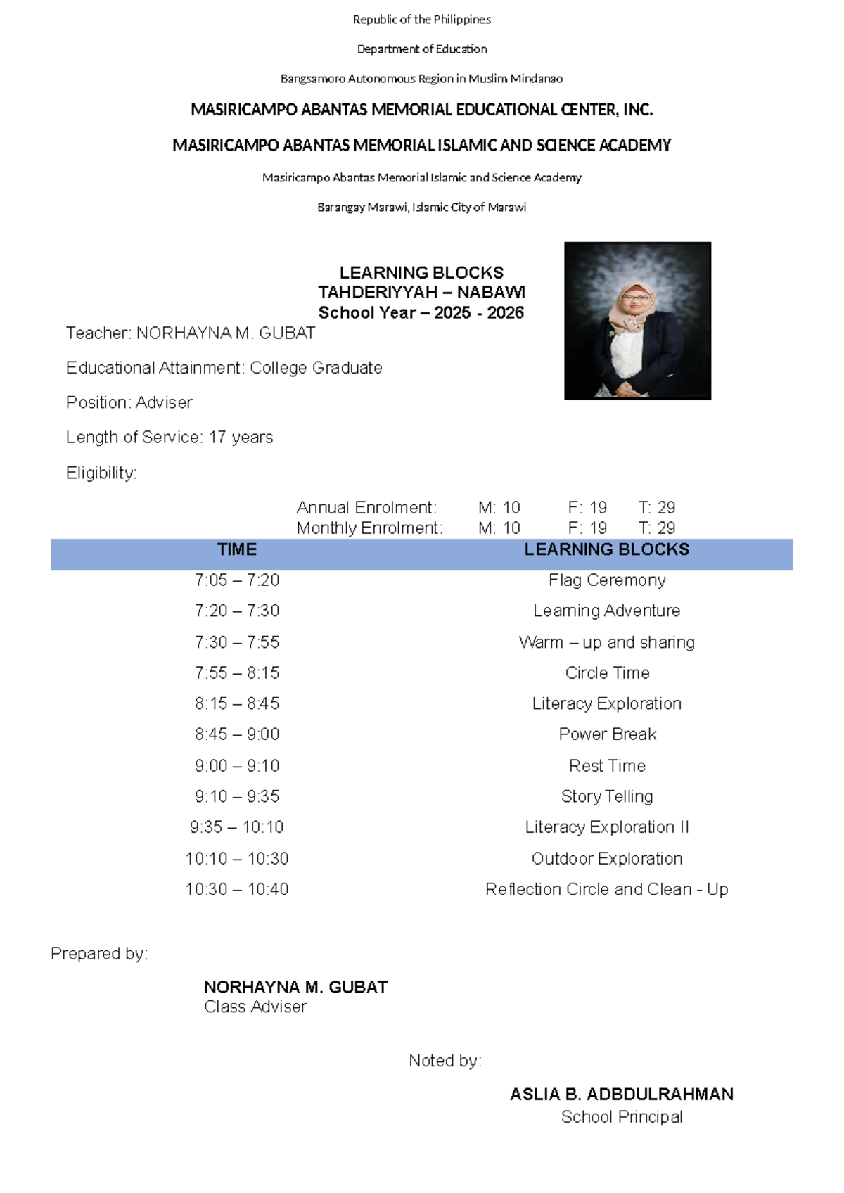 Learning Blocks - Math Intervention for MASIRICAMPO ABANTAS MEMORIAL ...