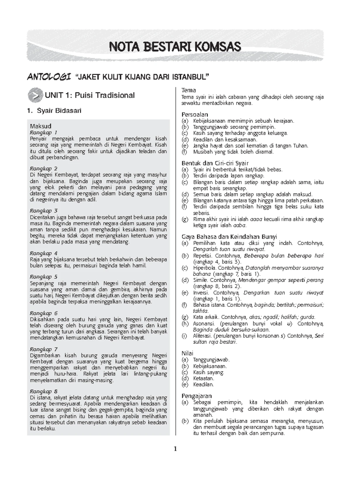 Latihan Rumusan TING 4 - Format baharu rumusan Baca bahan dengan teliti ...