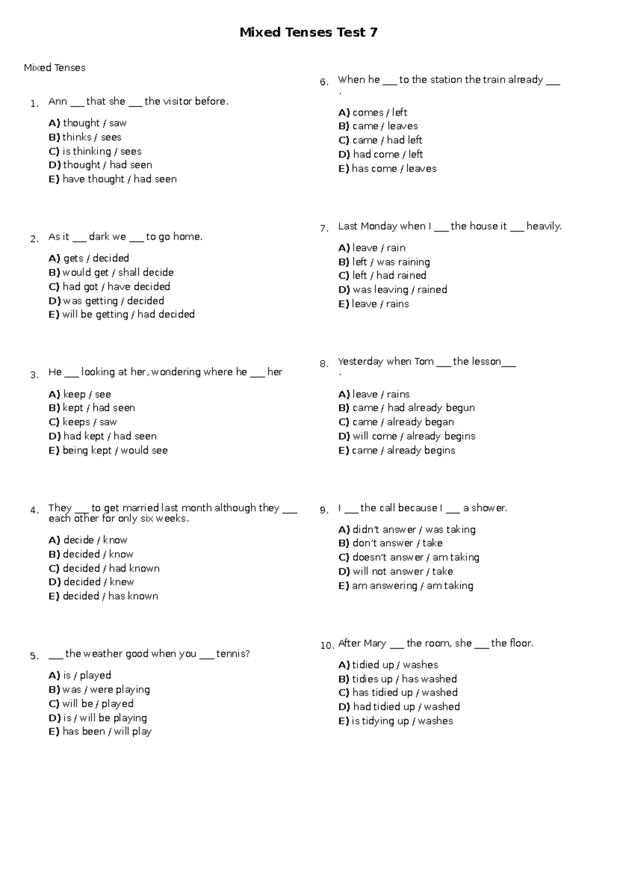 English Tenses Test Pdf With Answers Englishtestpdf Mixed Tenses 1 english-tenses-test-pdf-with-answers-englishtestpdf-mixed-tenses-1