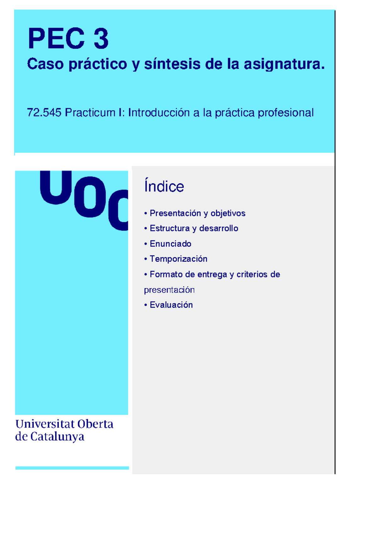 PEC 3 - Practicum I: Síntesis y Reflexión sobre Educación Social - Studocu