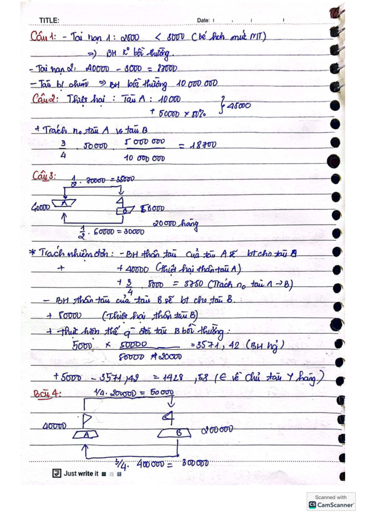 Final Exam Notes: I Cán 1 - Tai han 1 & Thiet hai Analysis - Studocu