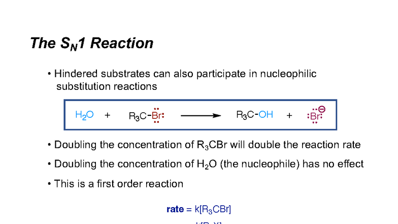 Understanding SN1 Reaction Mechanisms and Reactivity Factors (CHEM 101 ...